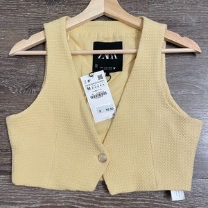 Zara | Tops | Yellow Zara Top | Poshmark